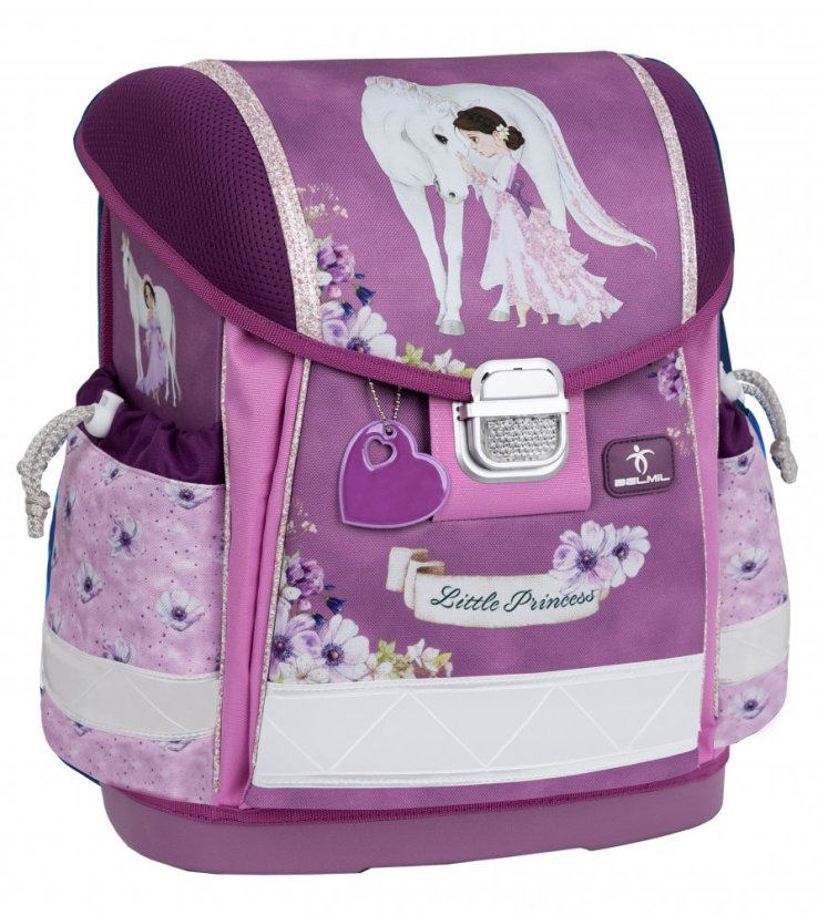 ზურგჩანთა ორთოპედიული იასამნისფერი LITTLE PRIMCESS